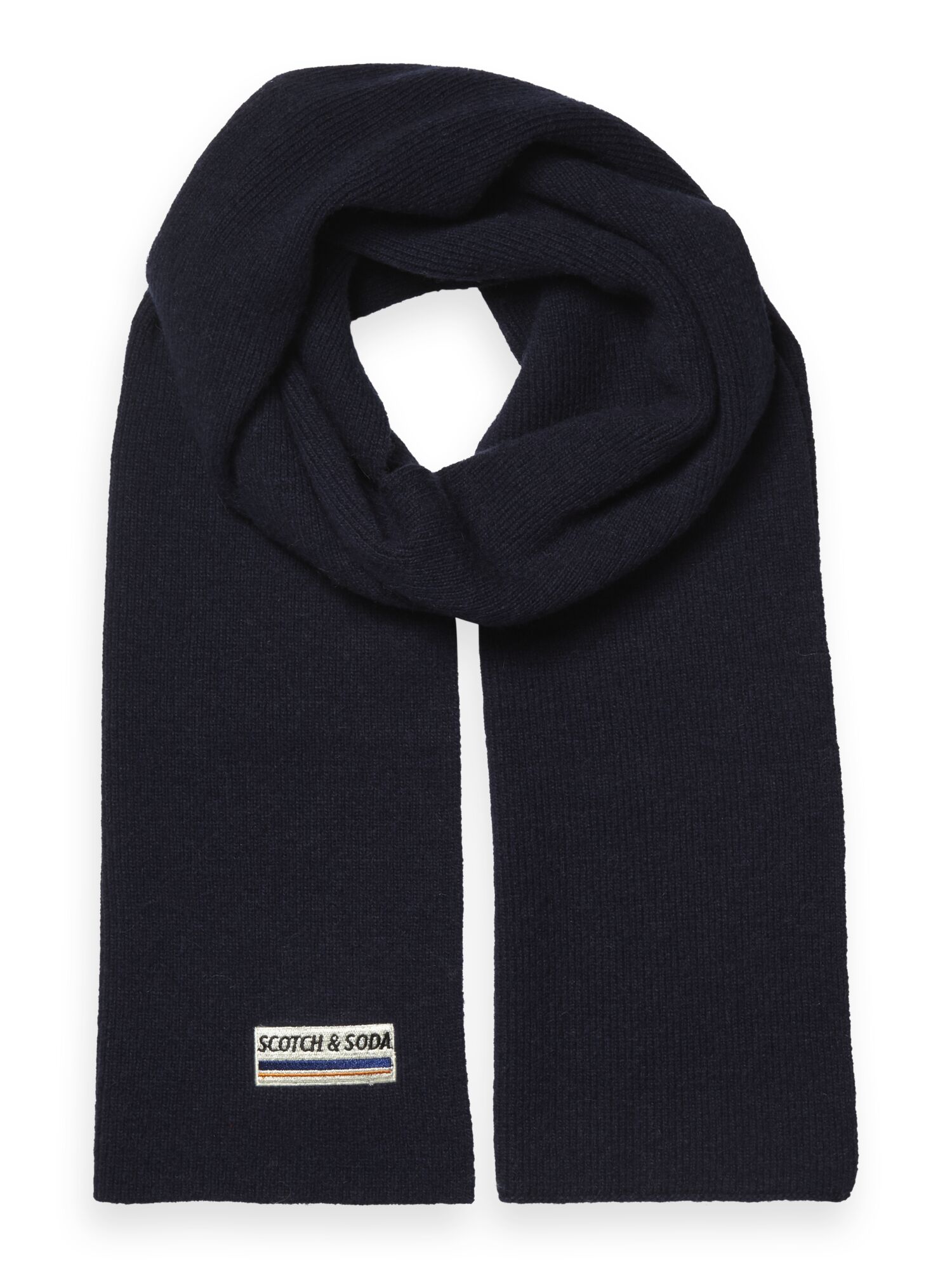 Scotch & Soda Classic rib knit scarf in soft wool-blend quality - Brave