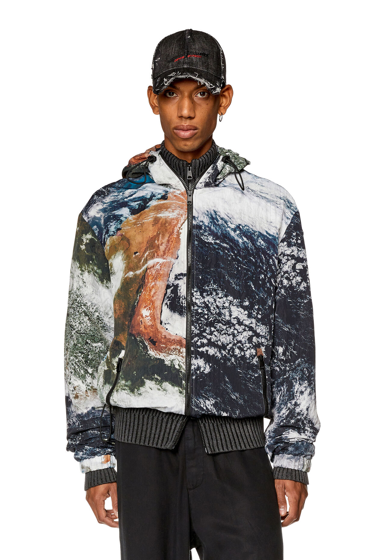 Diesel J-WARRETT-PRINT JACKET - Brave