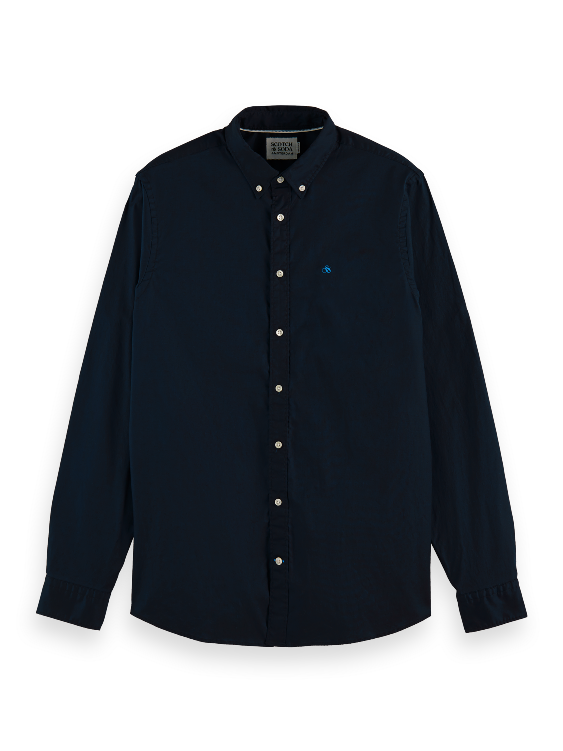 Scotch & Soda Organic Oxford regular fit shirt Night - Brave