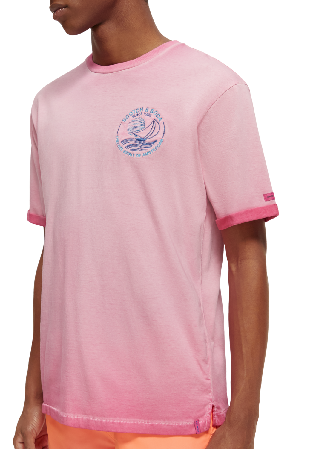 Scotch & Soda Cold dye tee - Brave