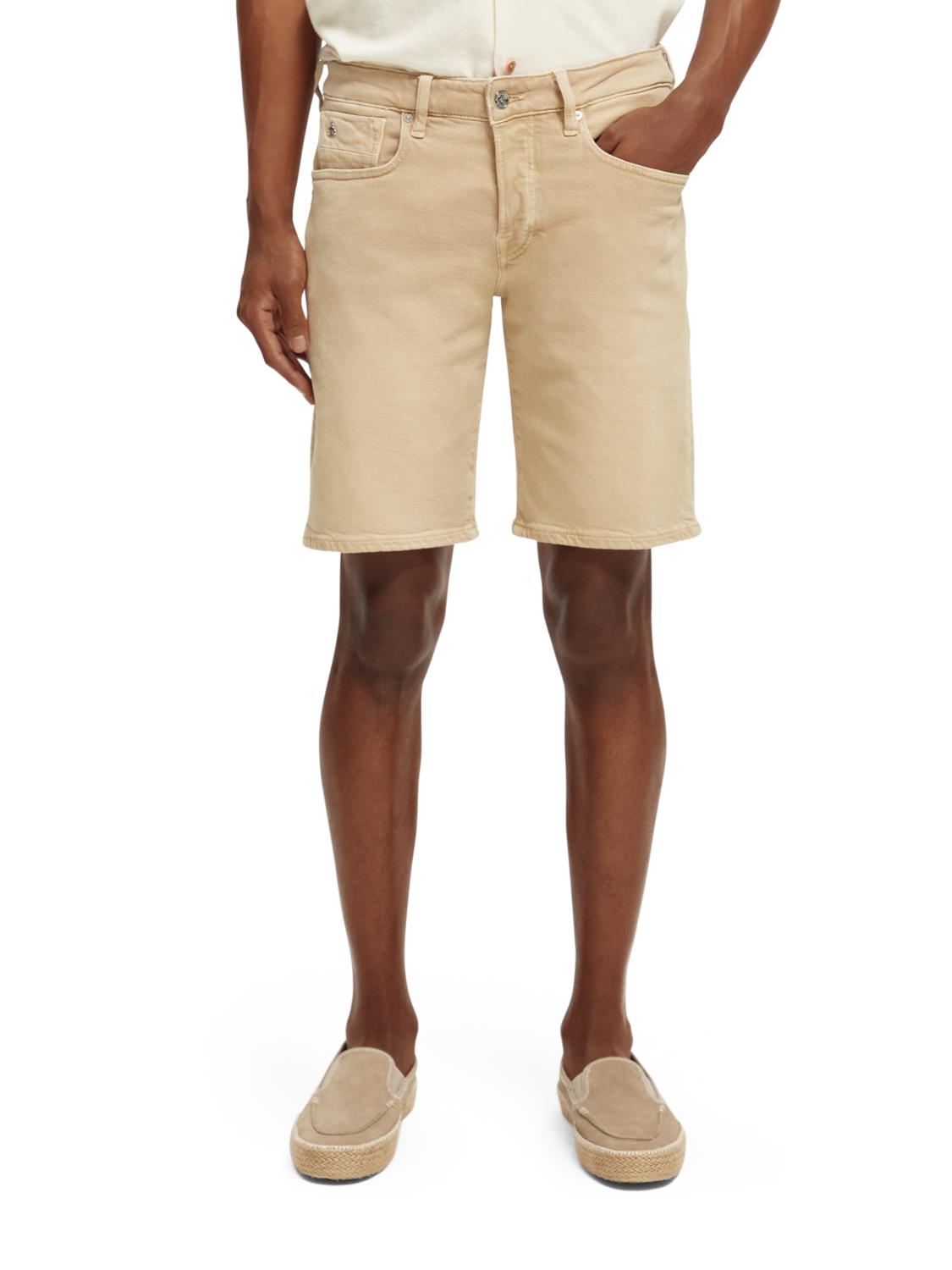Scotch & Soda Ralston Short Garment dye colours-Sand - Brave