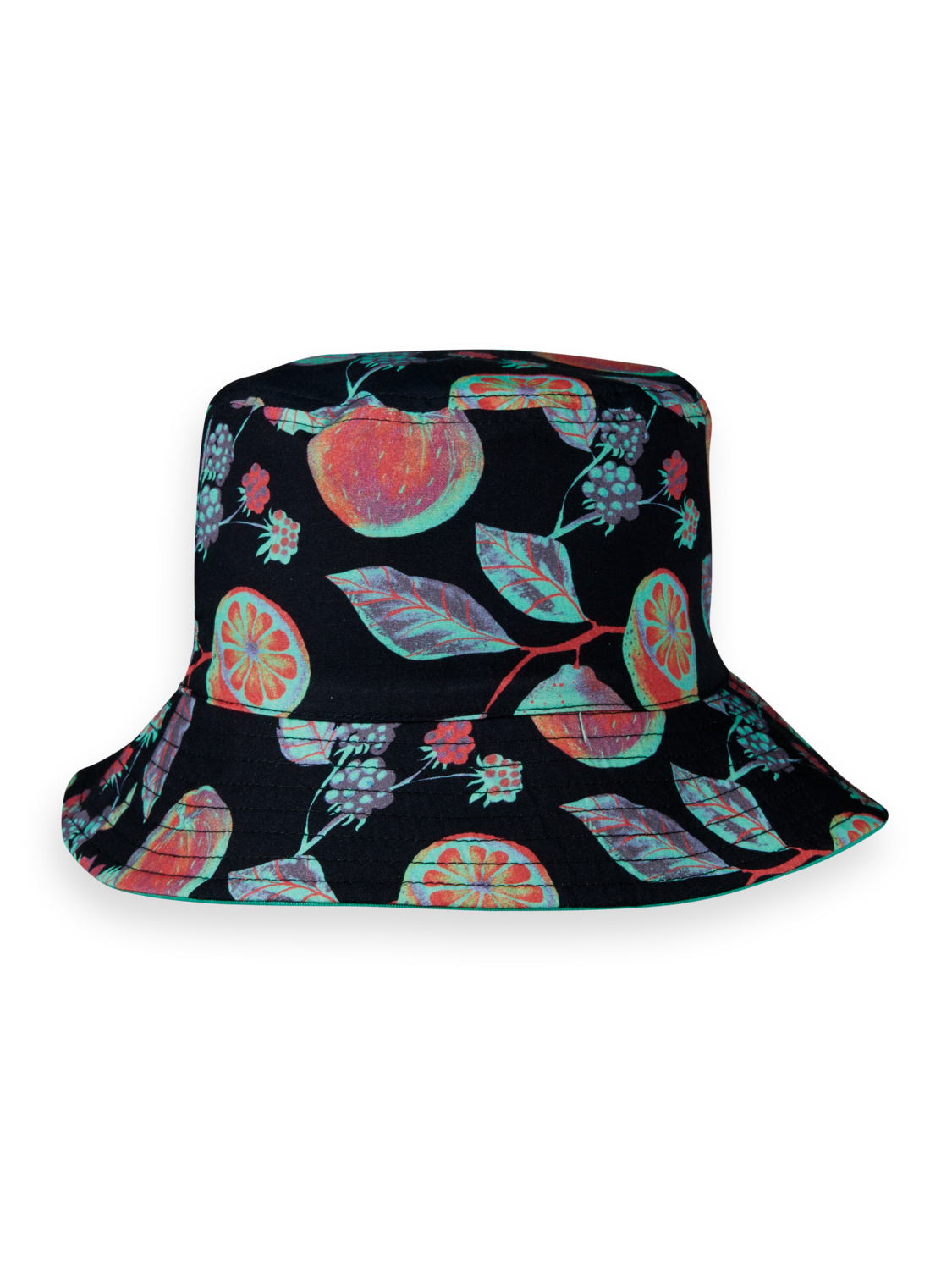 Scotch & Soda Reversible printed BUCKET HAT-Navy Fruits Aop - Brave