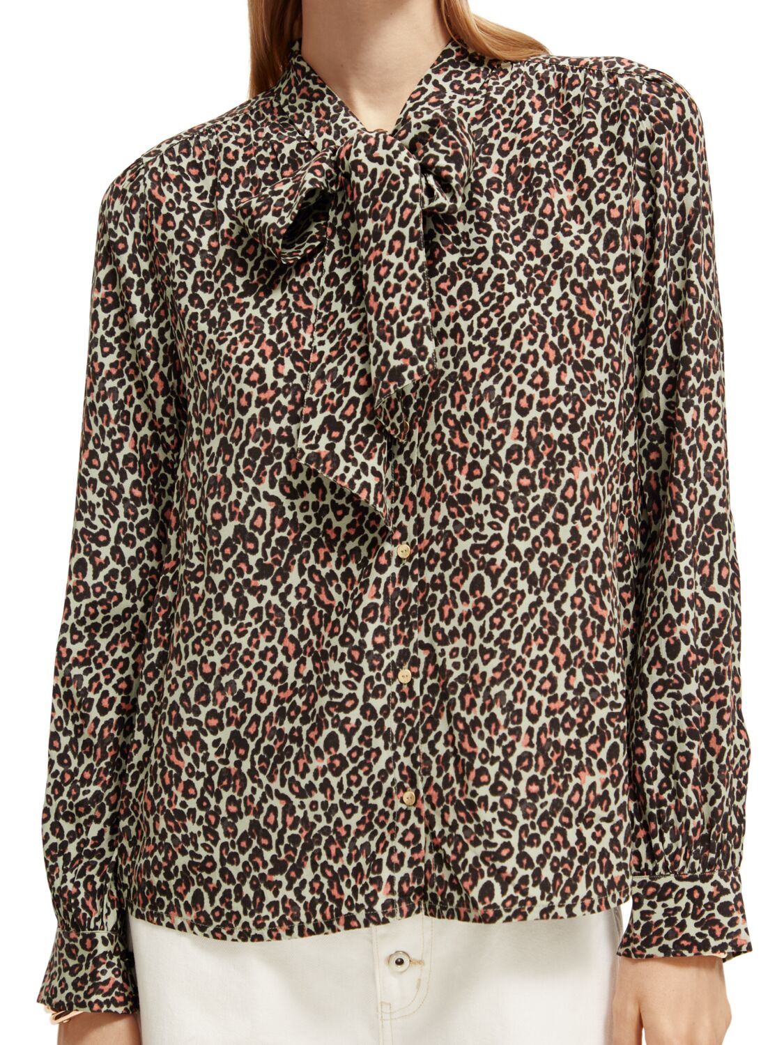 Scotch & Soda Shirt with tie neck - Brave