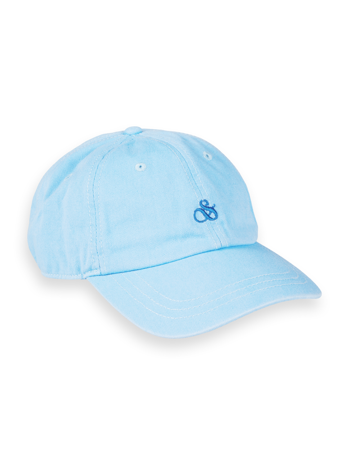 Scotch & Soda Twill logo cap-Sea Blue - Brave