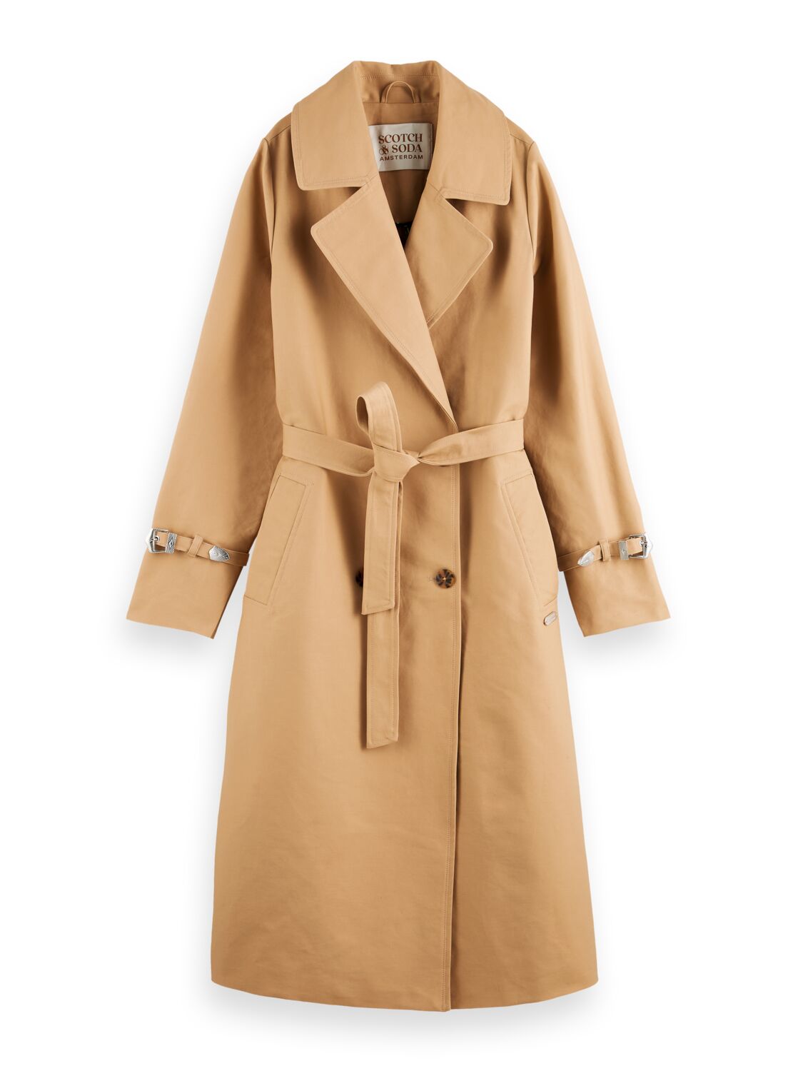 Scotch & Soda Trenchcoat with western buckle detailing - Brave