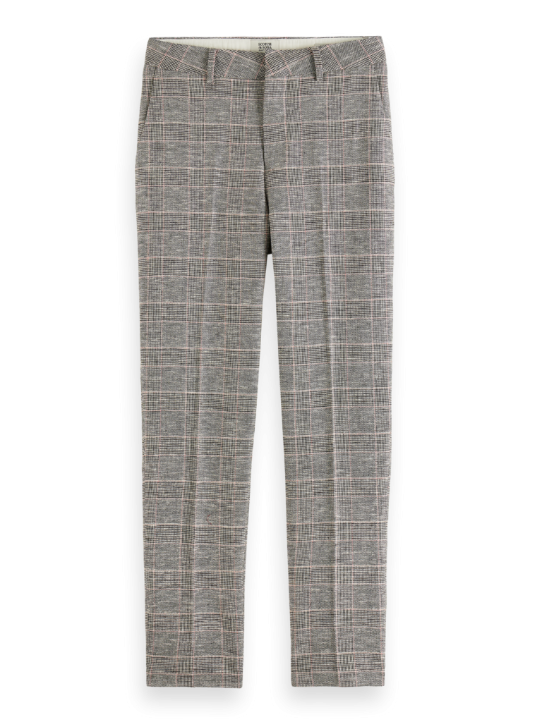 Scotch & Soda Lowry - mid rise slim prince of wales pant - Brave